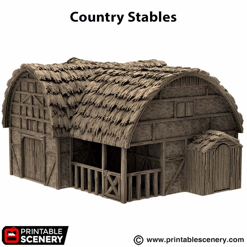 Country Stables – Print And Paint Scenery