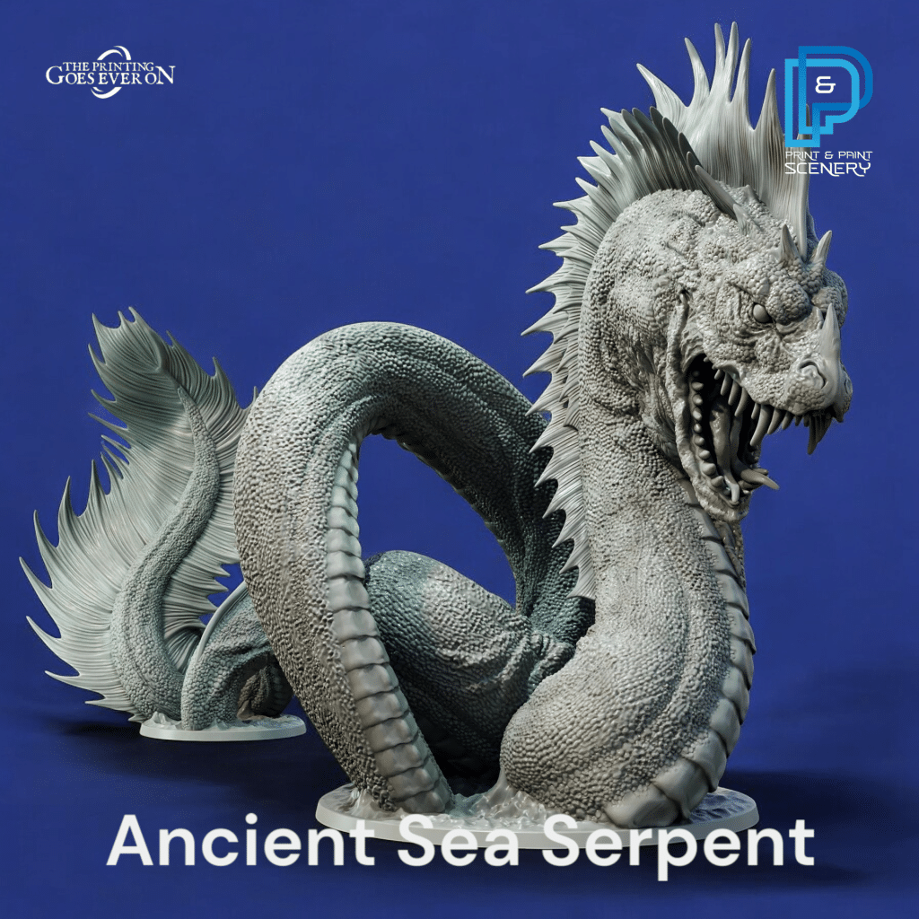 Ancient Sea Serpent – Print And Paint Scenery