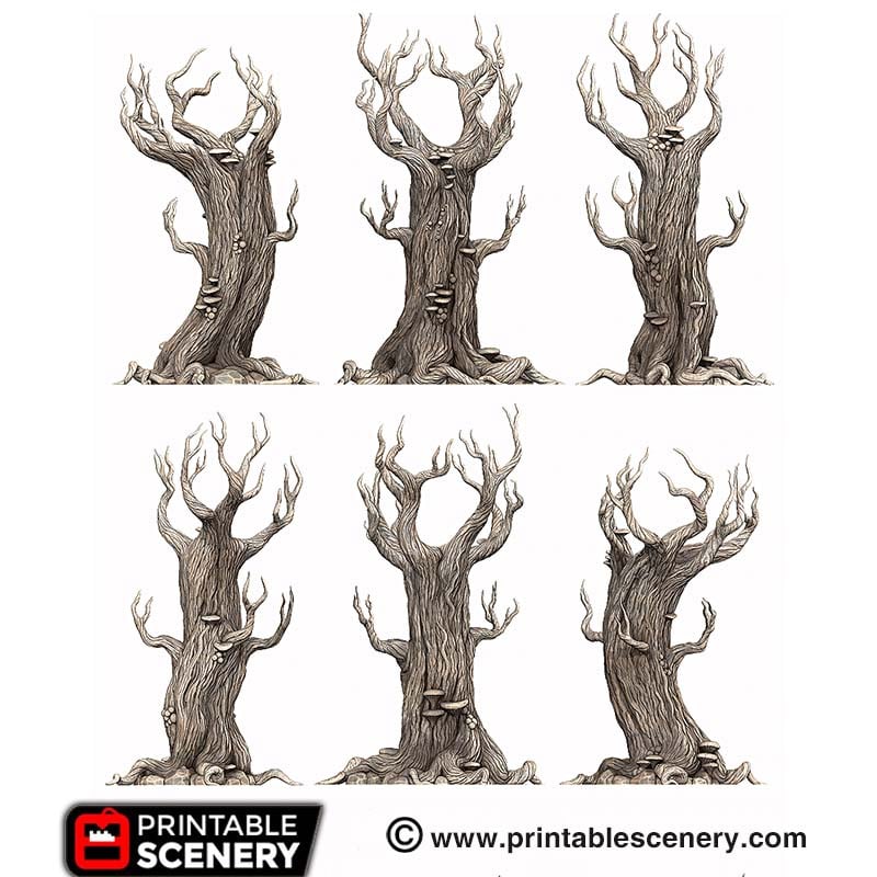 Gloomwood Trees – Print And Paint Scenery