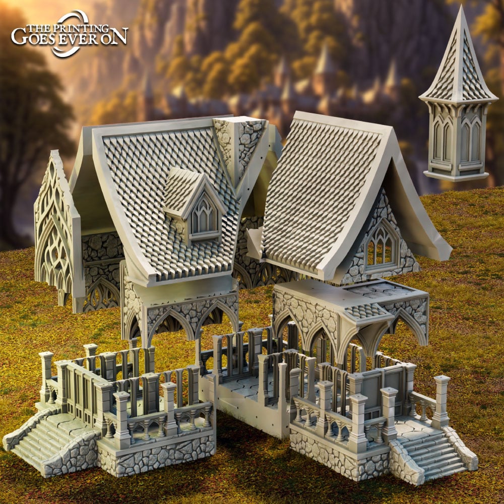 High Elf House – Print And Paint Scenery