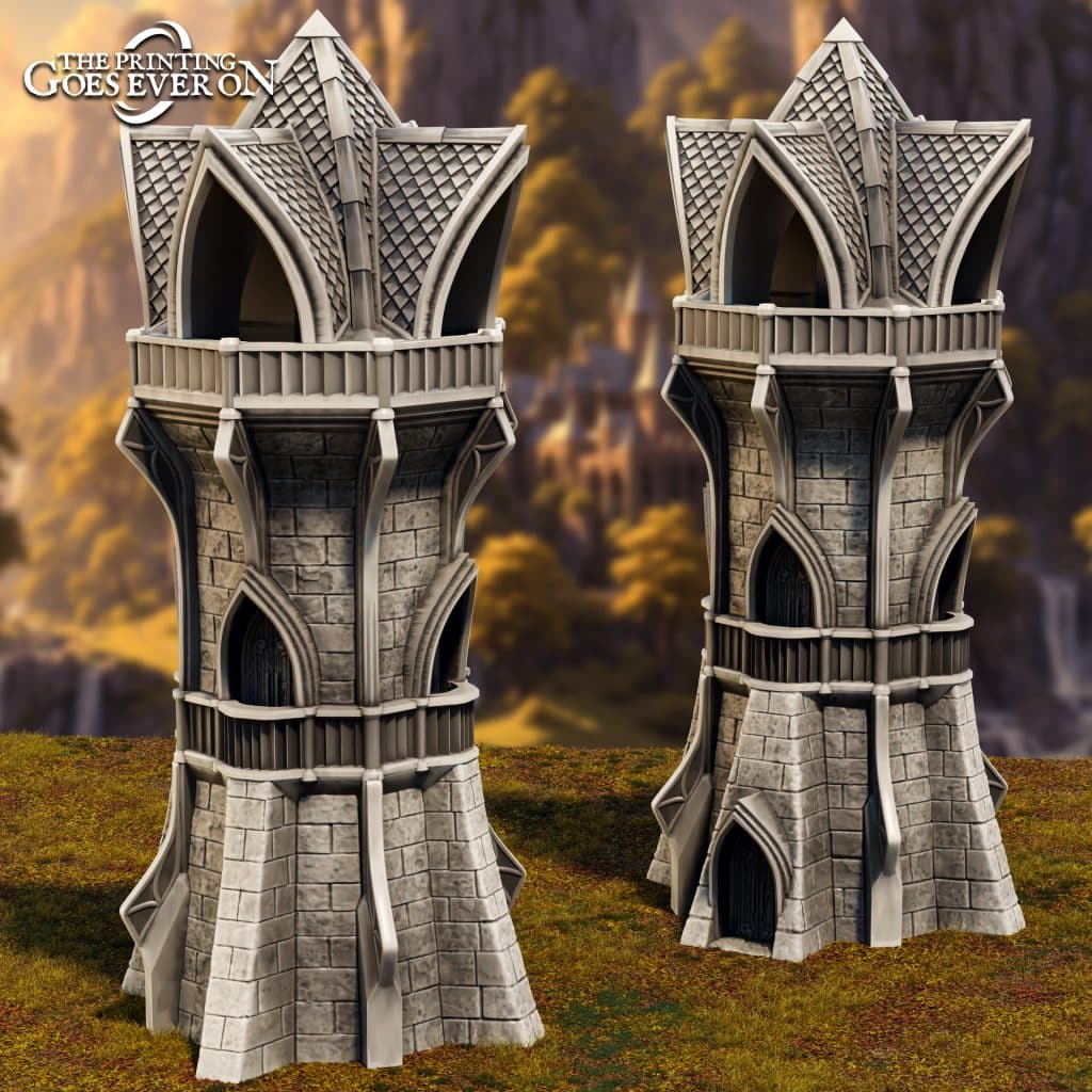 Standalone (Elven) Tower – Print And Paint Scenery