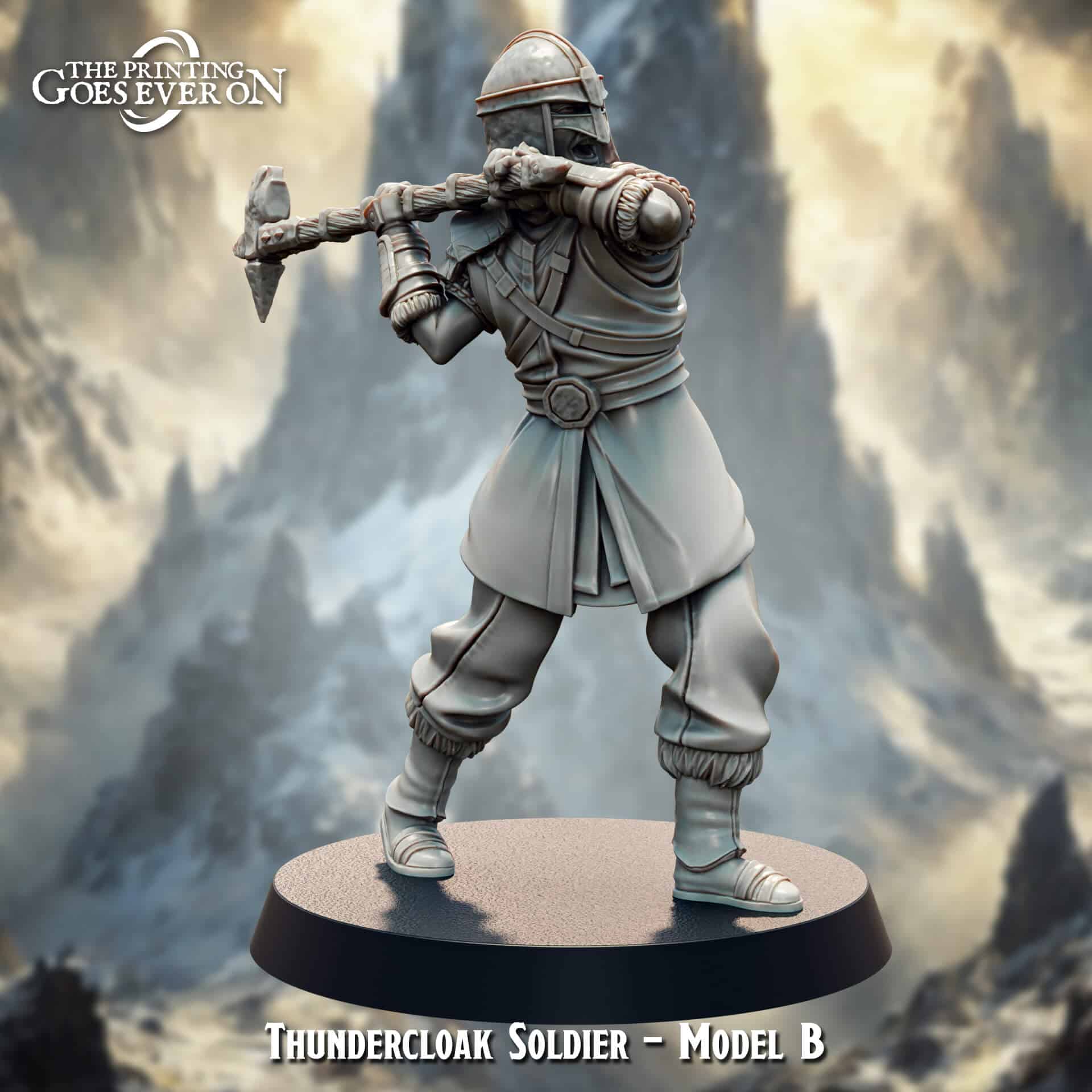 Human Fighter/Soldier (Male) – 3 pack – Print And Paint Scenery