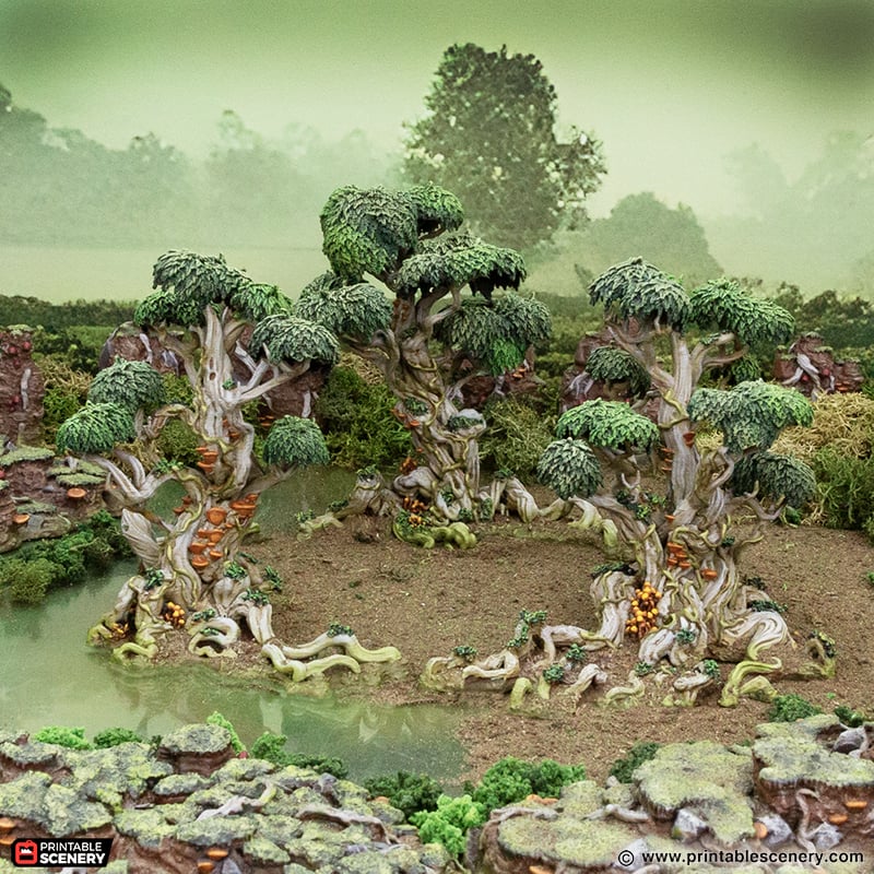 Wilderwood Circle (Trees) – Print And Paint Scenery