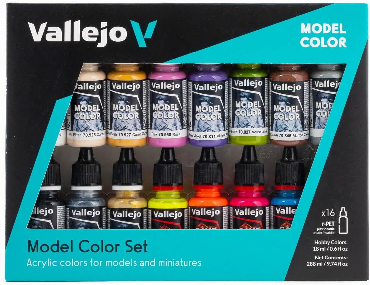 Vallejo Model Colour Set – Wargame Special (16 Colours) – Print And ...
