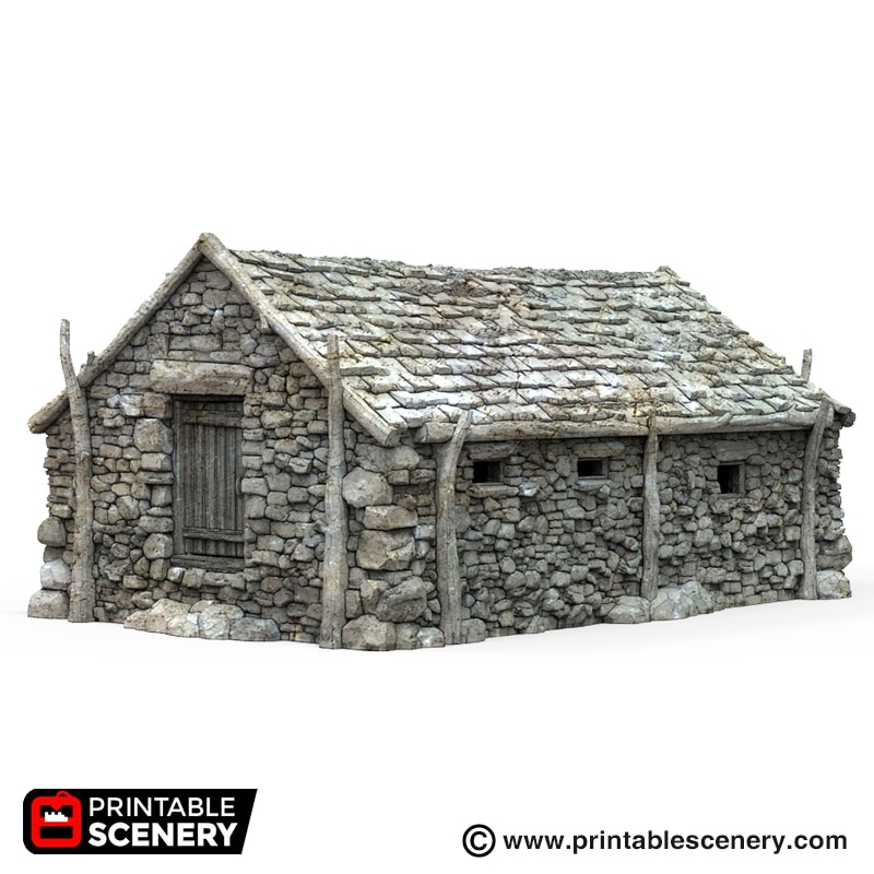The Stone Barn – Print And Paint Scenery