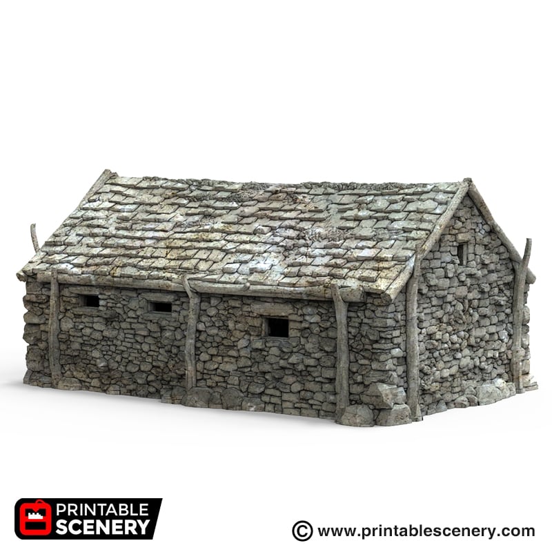 The Stone Barn – Print And Paint Scenery